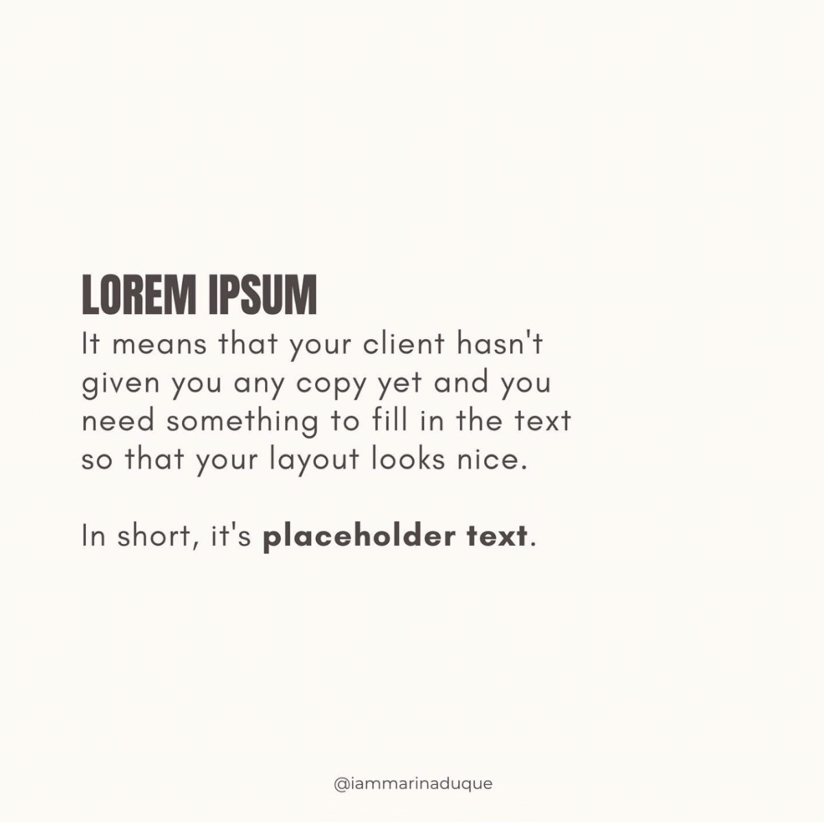 What is Dummy Text / Lorem Ipsum⁠⁠? – Marina Duque
