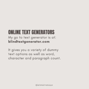 What is Dummy Text / Lorem Ipsum⁠⁠? – Marina Duque